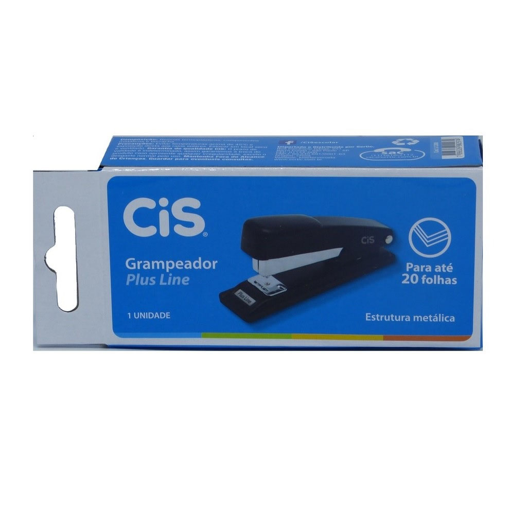 Grampeador de Papel CIS Plus Line ate 20 Folhas